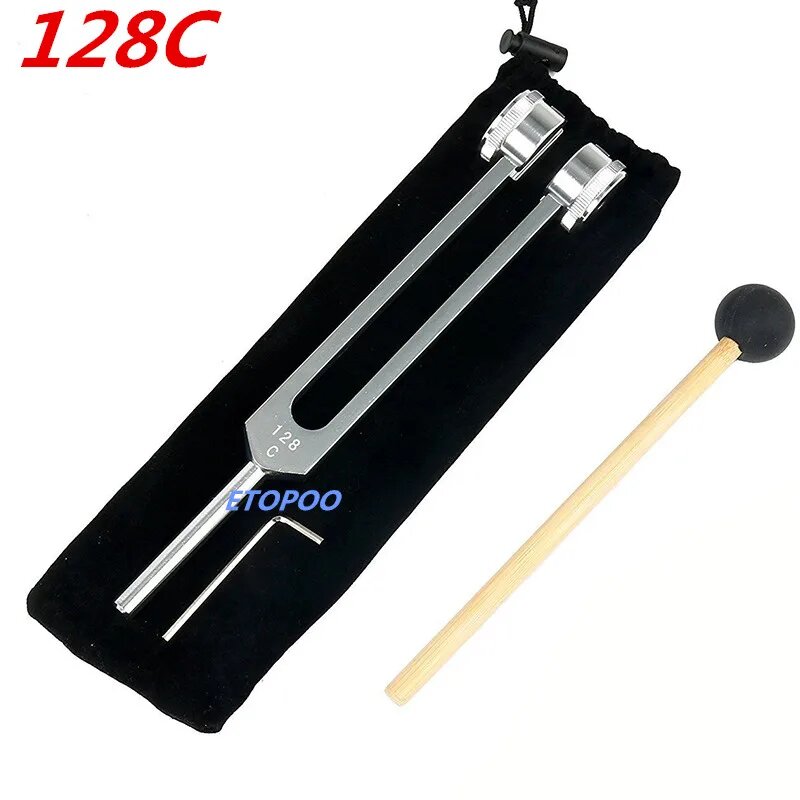 Камертоны ETOPOO 128Гц 256Гц 512Гц 1024Гц 2048Гц 4096Гц Черный, 128C sliver