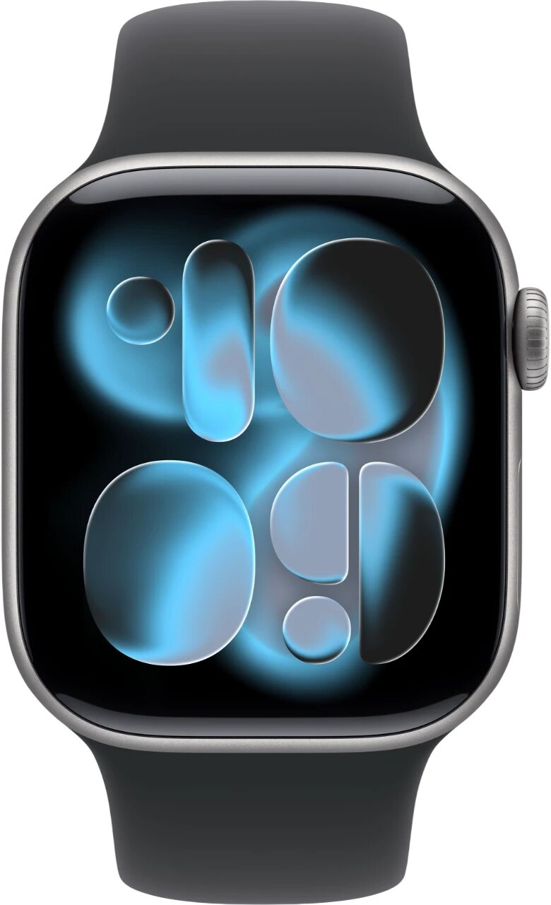 Смарт-часы Apple Watch Series 11 42mm серый с черным ремешком