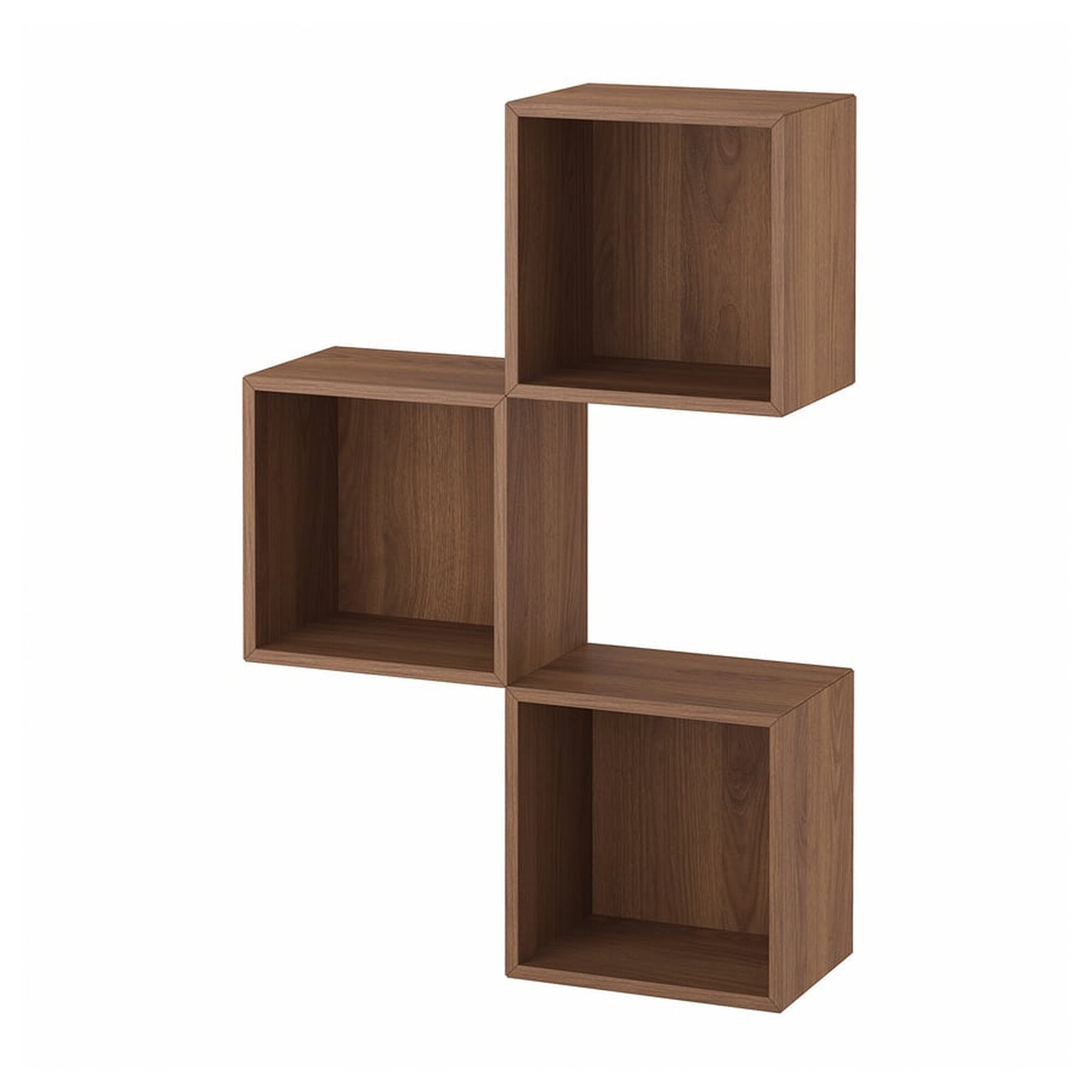Настенный полка 3 шт IKEA EKET, цвет ореховое дерево 70х25х105 см, 695.674.96