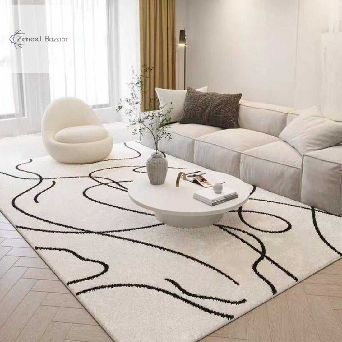 Эксклюзивный ковер из искусственной овечьей шерсти 13 мм для спальни, гостиной или прикроватной зоны, создающий уют в интерьере комнаты