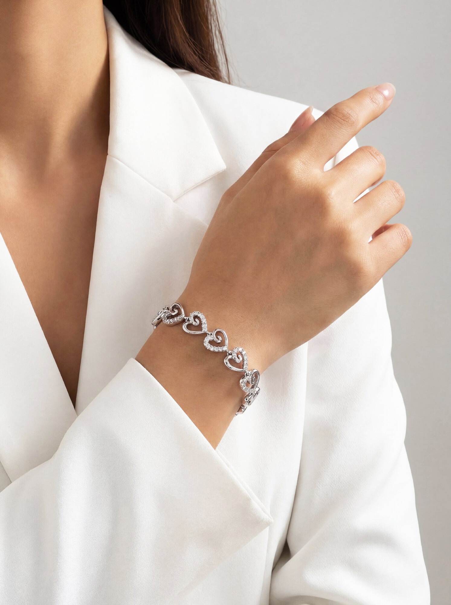 Браслет-цепочка Shine & Beauty, циркон