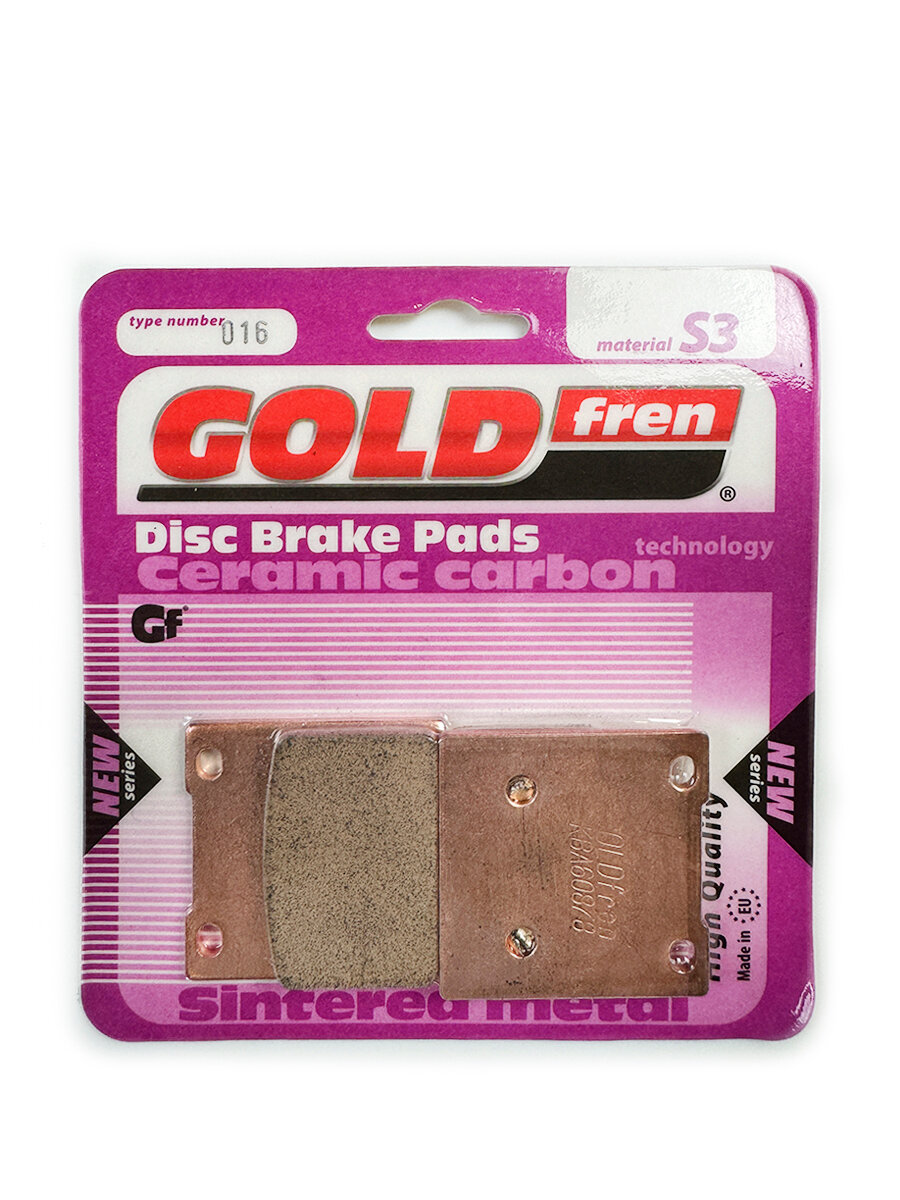 Колодки тормозные GOLDfren 016 S3 кросс TRW MCB531, SBS 556, EBC FA 63, Ferodo FDB 338 R оригинал
