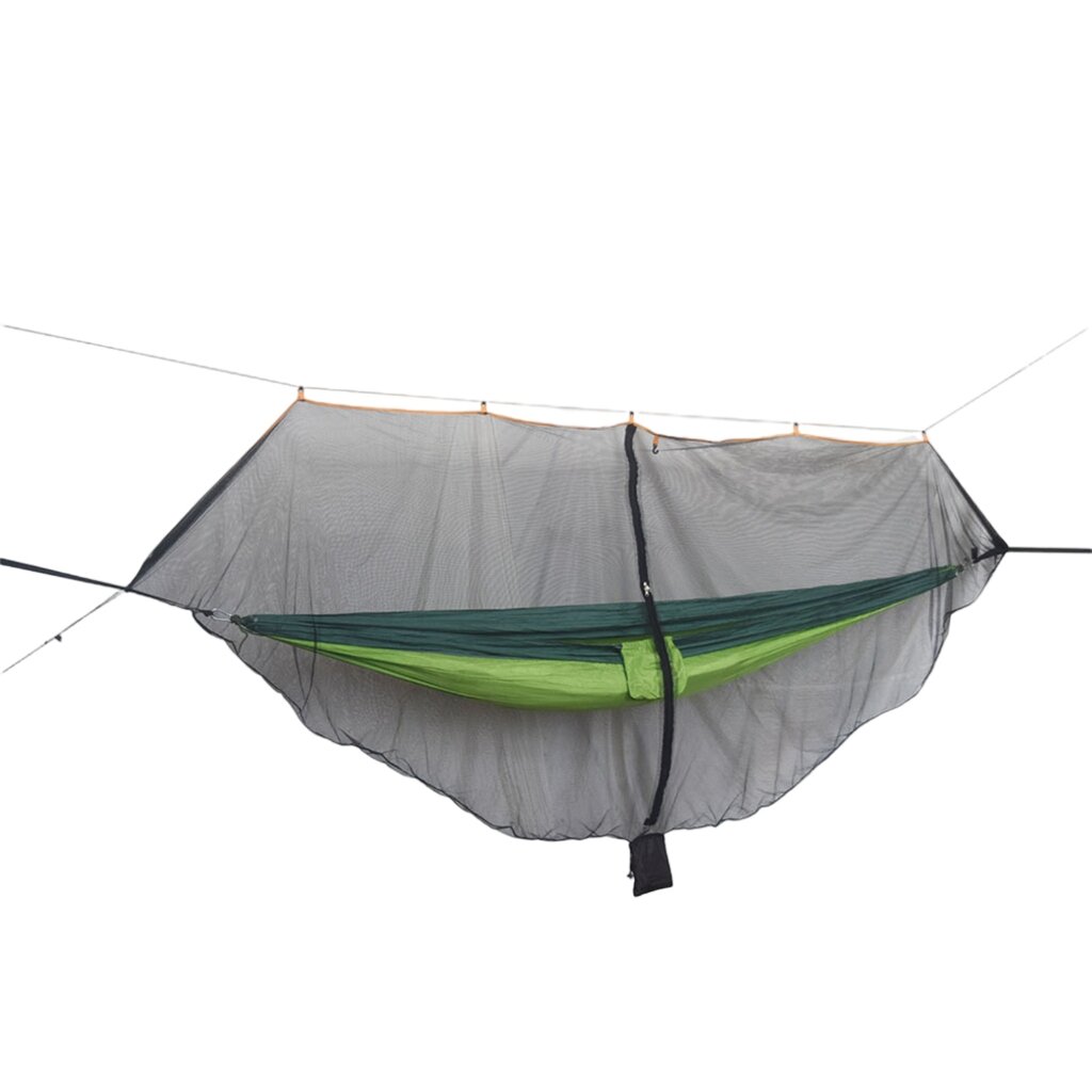 Отдельный новый гамак с москитной сеткой-оранжево-желтый край гамака с черной москитной сеткой