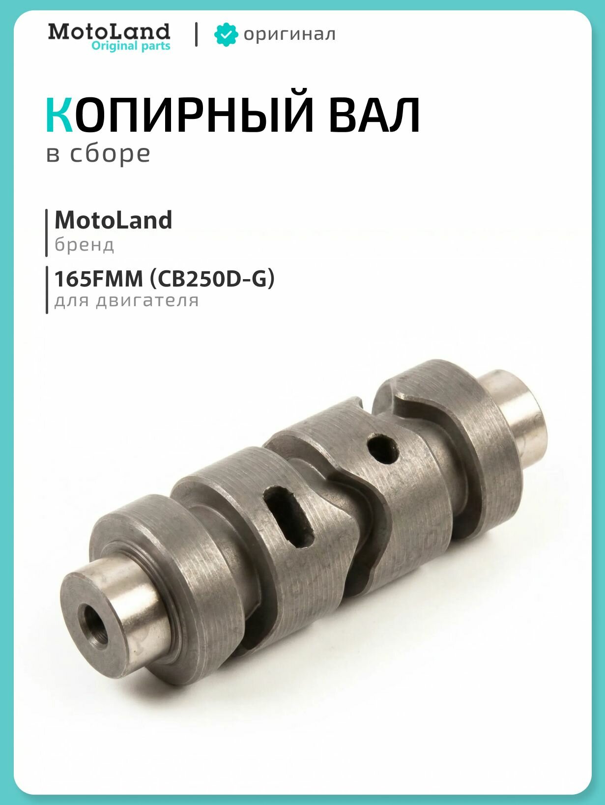 Копирный вал 165FMM (CB250D-G)