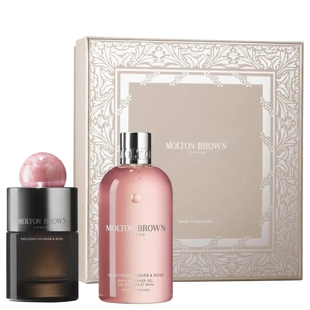 Подарочный набор Molton Brown Limited Edition Delicious Rhubarb & Rose Eau de Parfum Gift Set