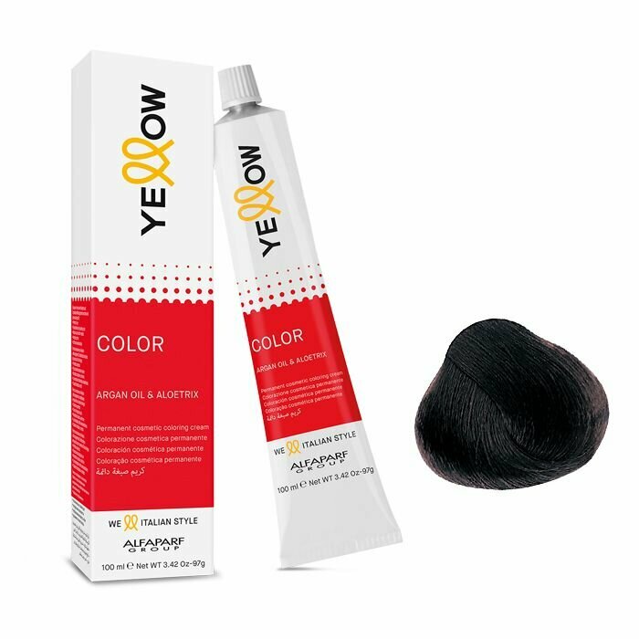 Краска для волос перманентная профессиональная YE COLOR 6.53 (темный махагоново - золотистый блонд), 100 мл 16673