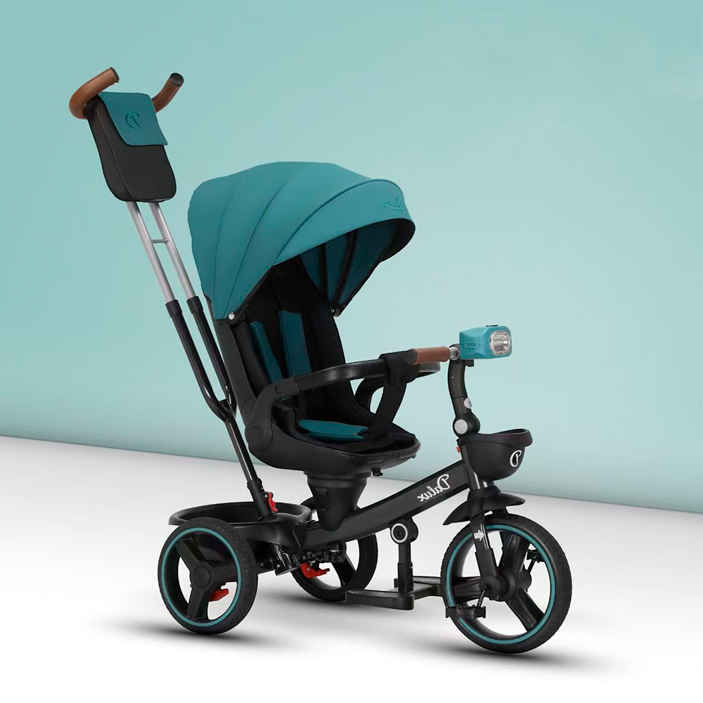 Детский трехколесный велосипед BREND LUXMOM ORIGINAL 3199, цвет зеленый, световое и звуковое сопровождение