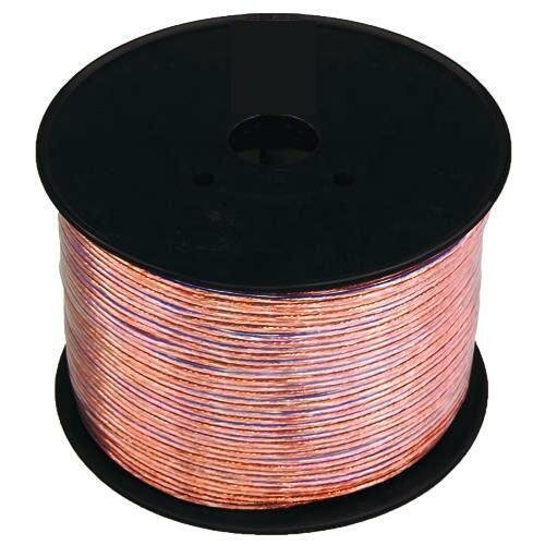 Акустический аудио кабель Soundbox SB-TC2x1.0-100M 2*1.5мм медь для колонок и динамиков - 100м прозрачный