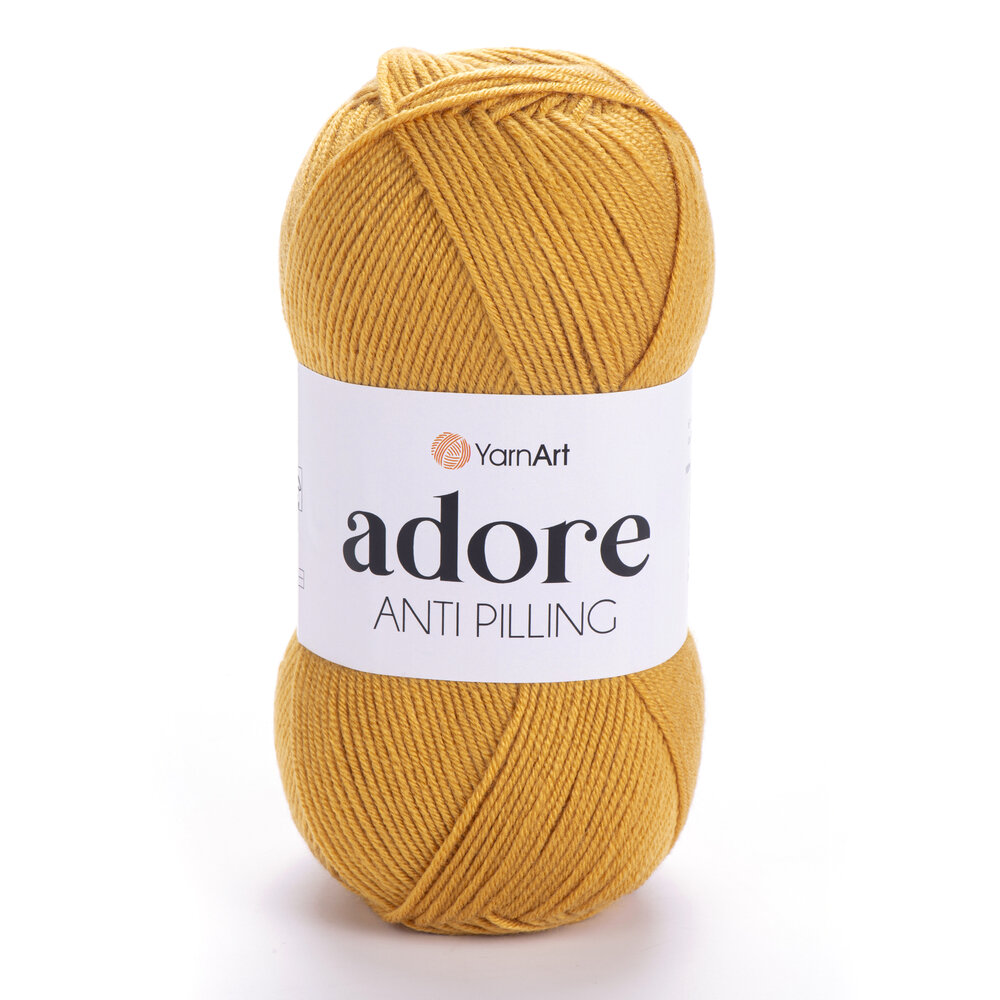 Пряжа для вязания YarnArt Adore 334 горчица 100 гр/280 м 100% антипилинг акрил