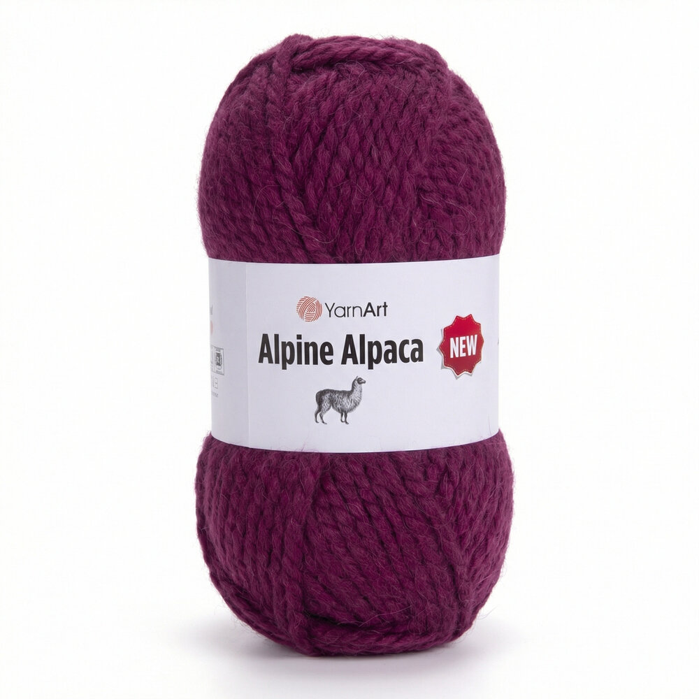 Пряжа для вязания YarnArt Alpine alpaca new 1441 фуксия 150 гр/120 м 20% альпака, 20% шерсть, 60% акрил