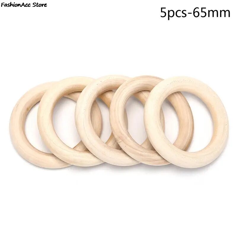 Деревянные кольца 65mm, 5 шт.