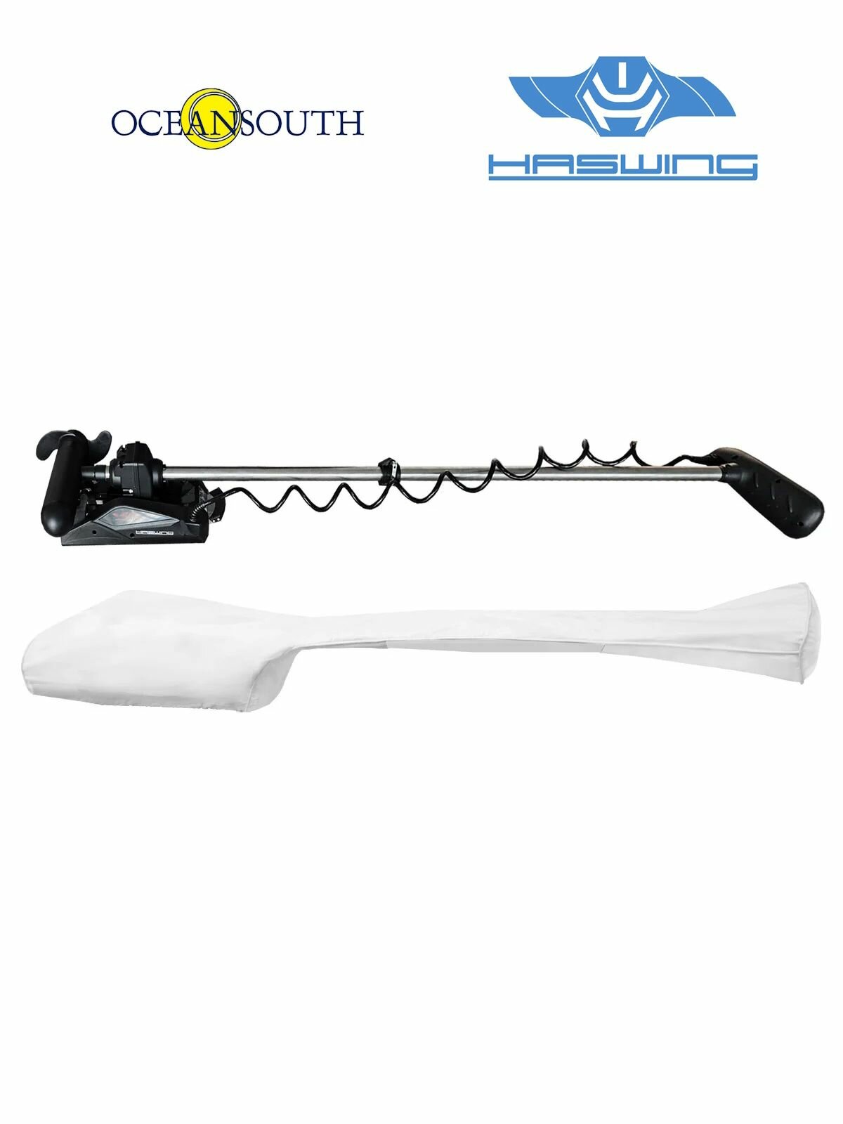 Чехол Ocean South для электромотора Haswing Cayman GPS 12/24В (нога 152см), цвет белый