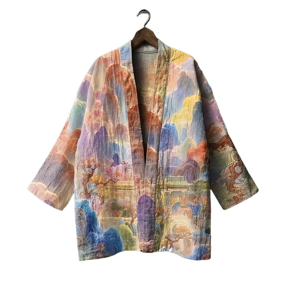 Кимоно кардиган хлопковый, XXXL, Haori Jacket15