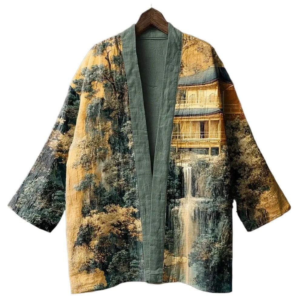 Кимоно кардиган хлопковый, цвет Haori Jacket6, размер L