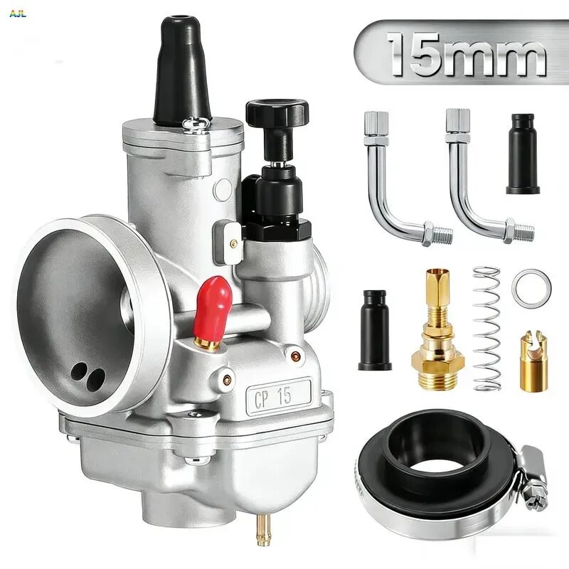 15mm Карбюратор Polini CP, 15-24мм, для мотоциклов, кросса, ATV, UTV
