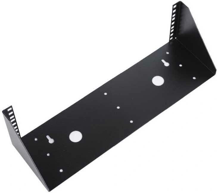 Кронштейн телекоммуникационный ЦМО настенный 4U, 19", 185 мм, нагрузка 50 кг, черный (КНО-В-4U-9005)