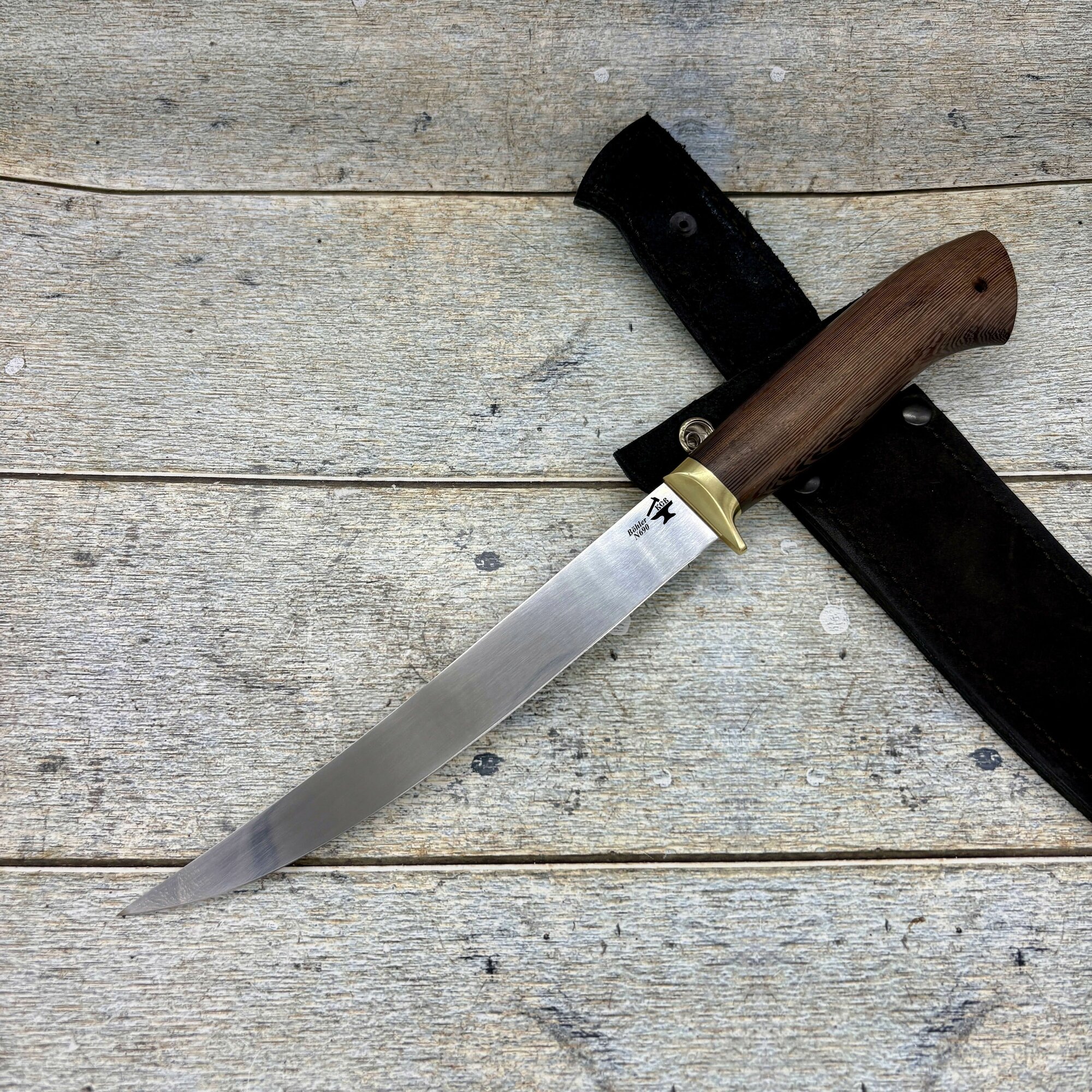 Нож Филейный N690 Термоясень