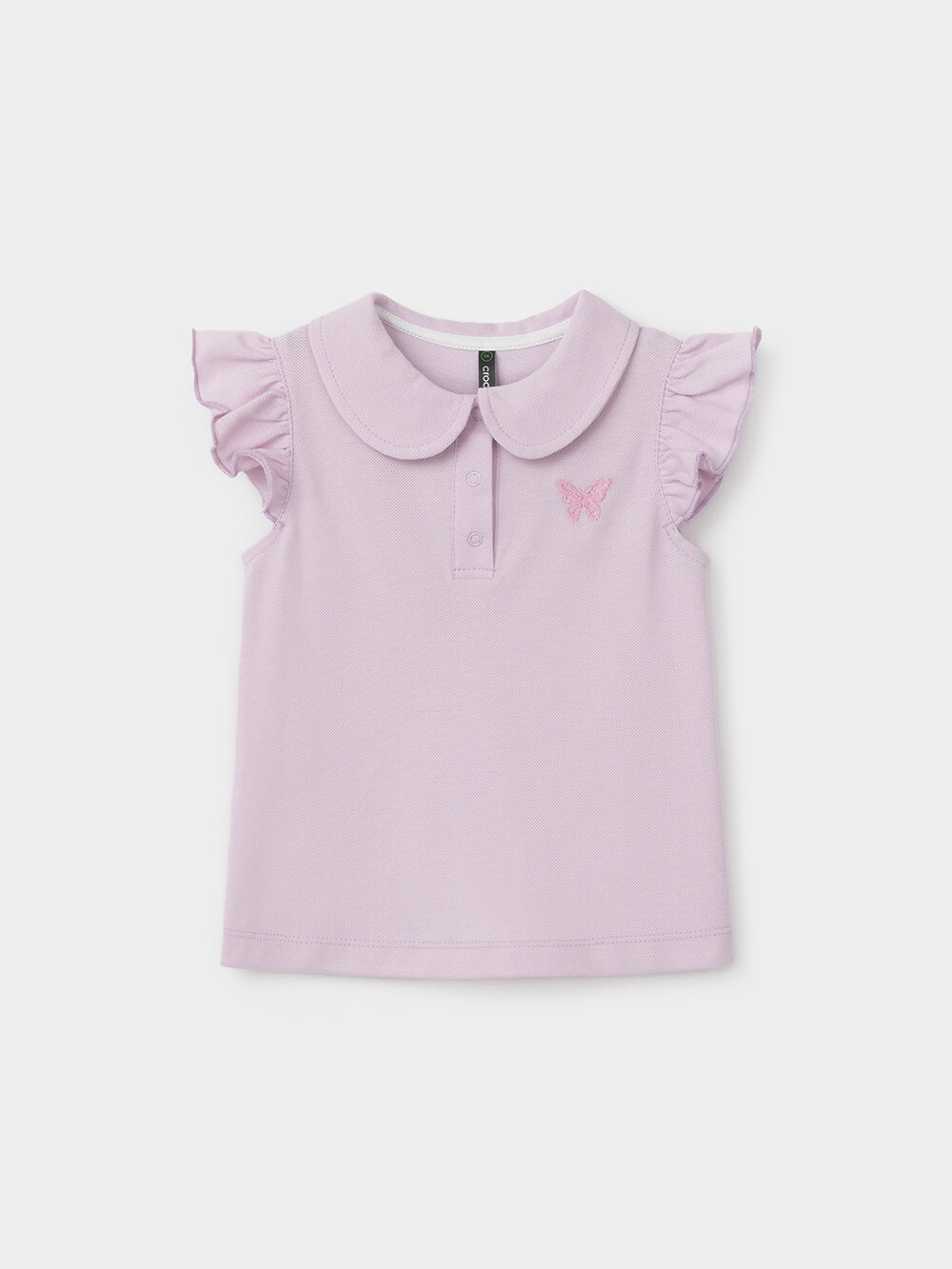 Футболка хлопковая футболка-поло, для девочки