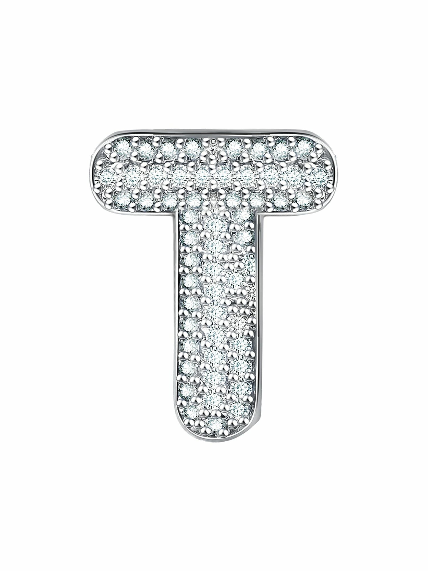 Подвеска, серебро, 925 проба, родирование, фианит