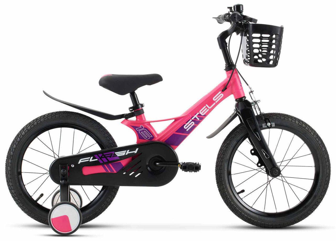 Детский велосипед Stels Flash KB 16" Z010 (2025) 16 Розовый (100-120 см)