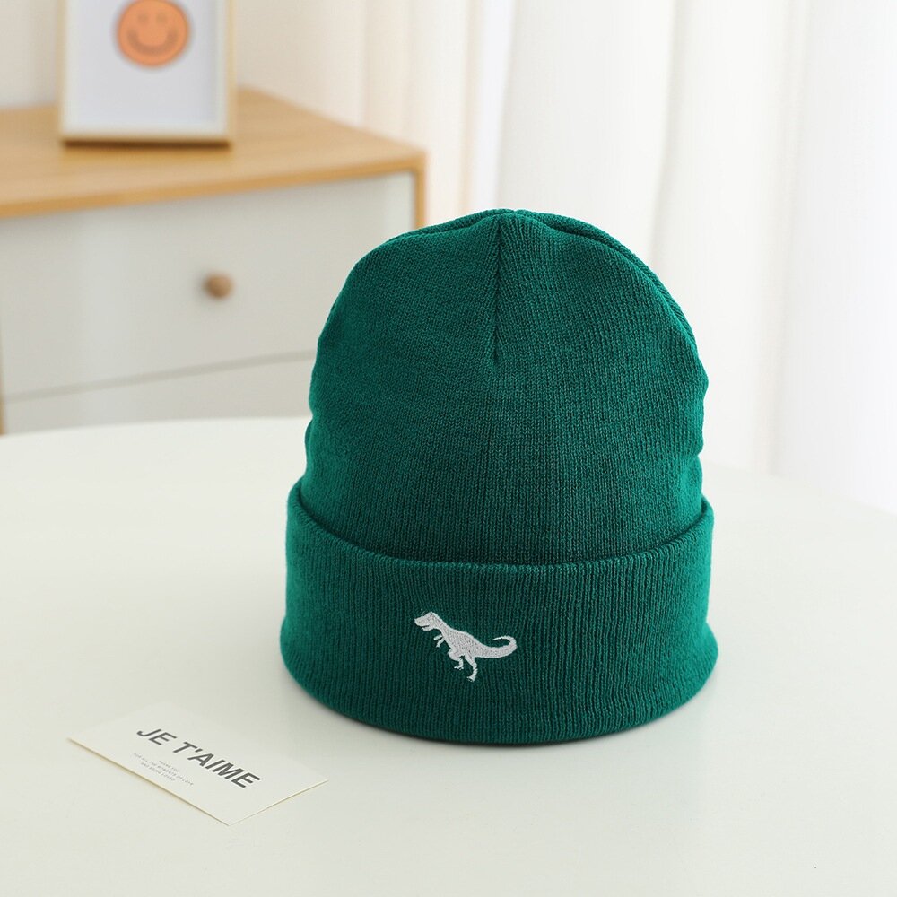 DIY Кепка Детская Динозавр Вязаная Хип-хоп Бини Акрил