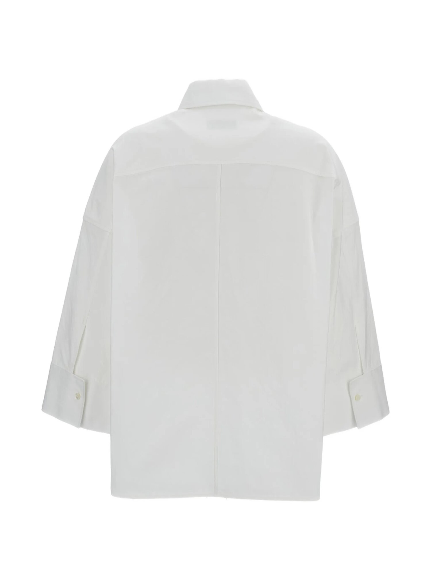 Рубашка Alberto Biani Three-quarter-sleeve shirt, размер 42, бежевый/белый — фото 1