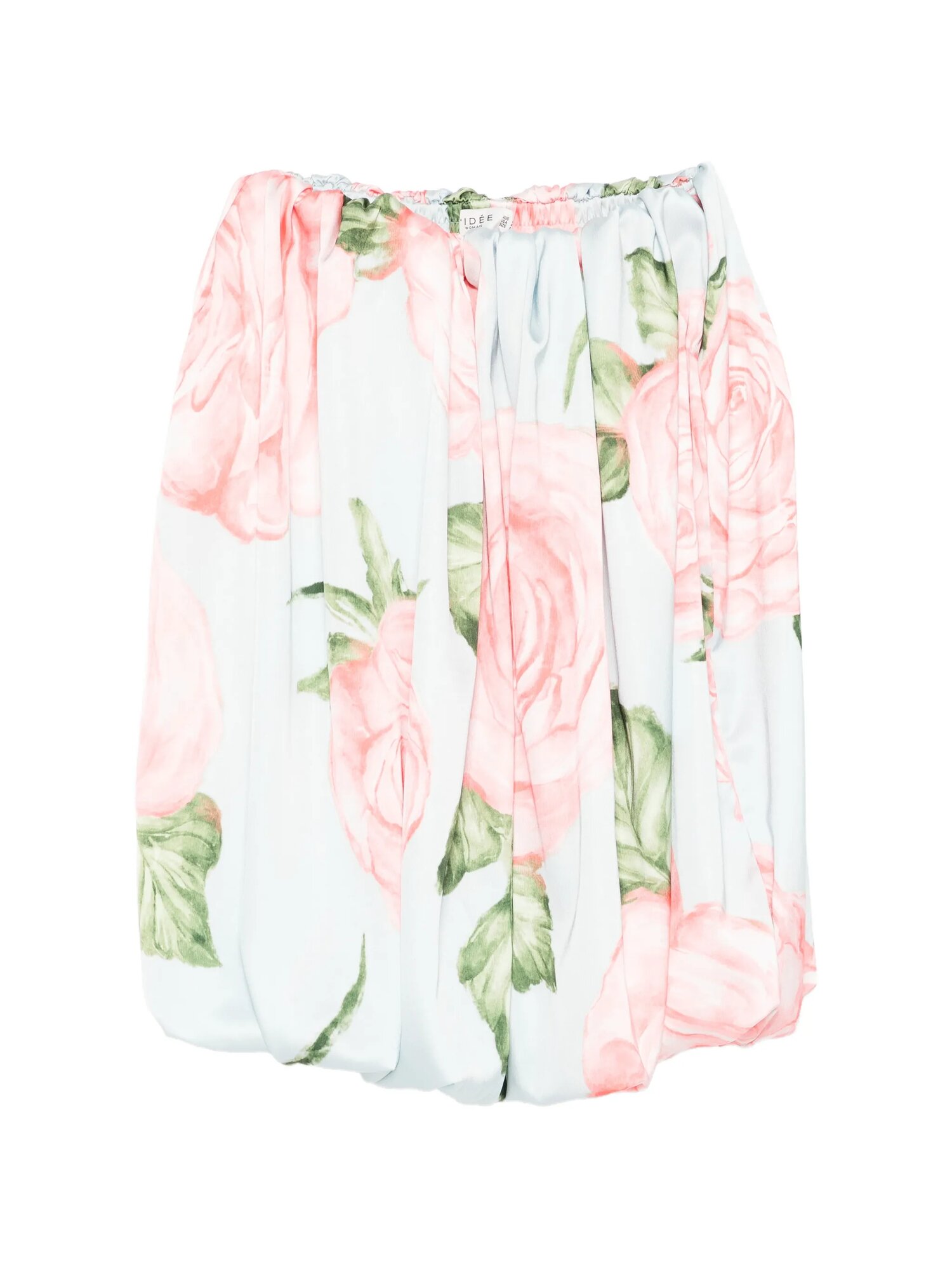 Платье Floral strapless mini dress