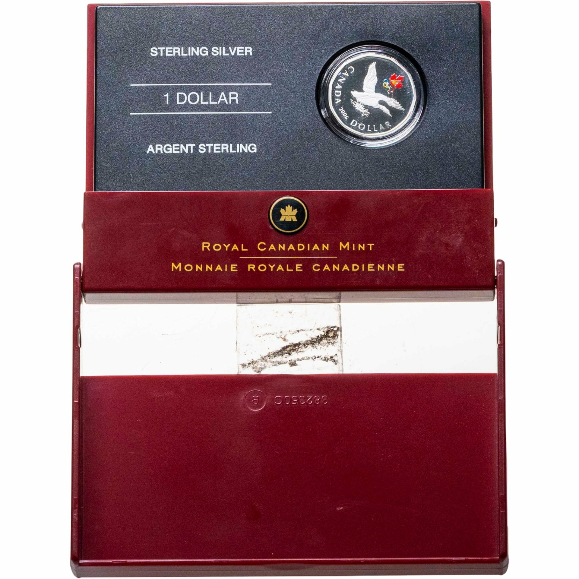 Канада 1 доллар 2006 XX зимние Олимпийские Игры, Турин 2006 в подарочном футляре с серитфикатом, Серебро 925, в сохранности Proof