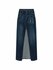 Юбка DSQUARED2 Distressed slit maxi skirt, размер 44, Синий принт