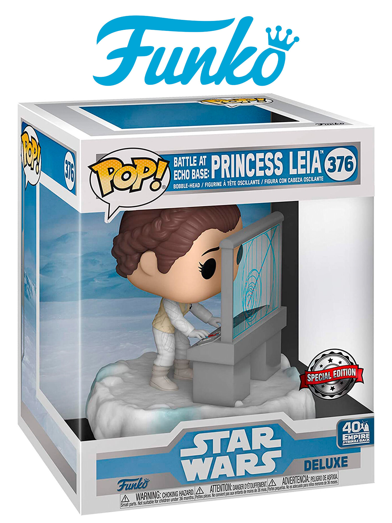 Фигурка Funko POP! Deluxe Battle at Echo Base Princess Leia (376) Star Wars