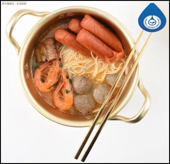 Кастрюля для рамена, алюминиевая корейская, для быстрого заваривания лапши — фото 1