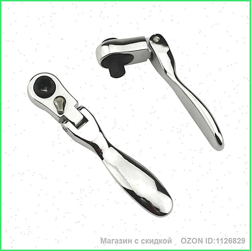 Мини-ключ с трещоткой плавающий, трещотка,180 градусов, квадрат 1/4 дюйма, ключ с храповым механизмом под головки, ручной инструмент