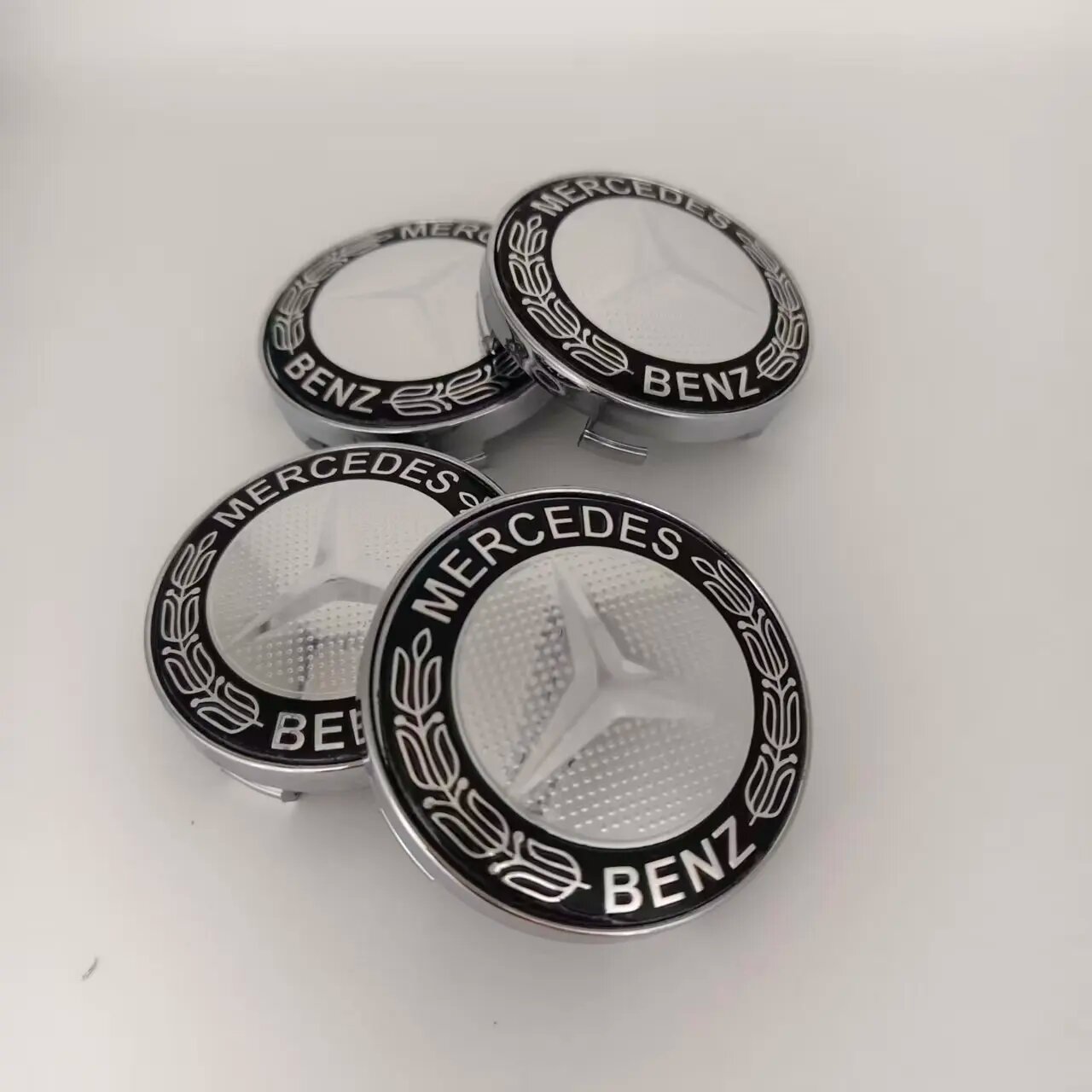 Набор из 4 шт, 56 мм, 60 мм, крышки ступицы колеса для автомобилей Mercedes 60 silery Cp silery