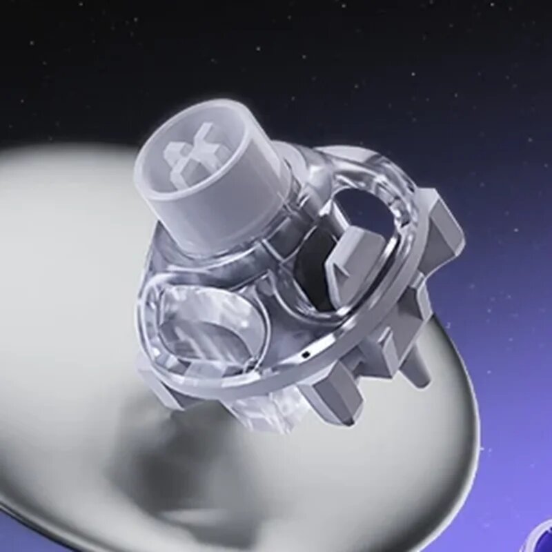 GravaStar UFO Silver, механическая клавиатура с переключателями 4 PCS