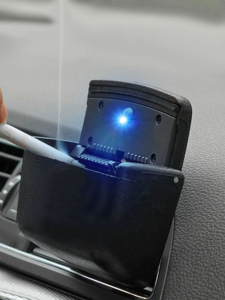 Пепельница для автомобиля с LED-подсветкой, крепящаяся на дверь
