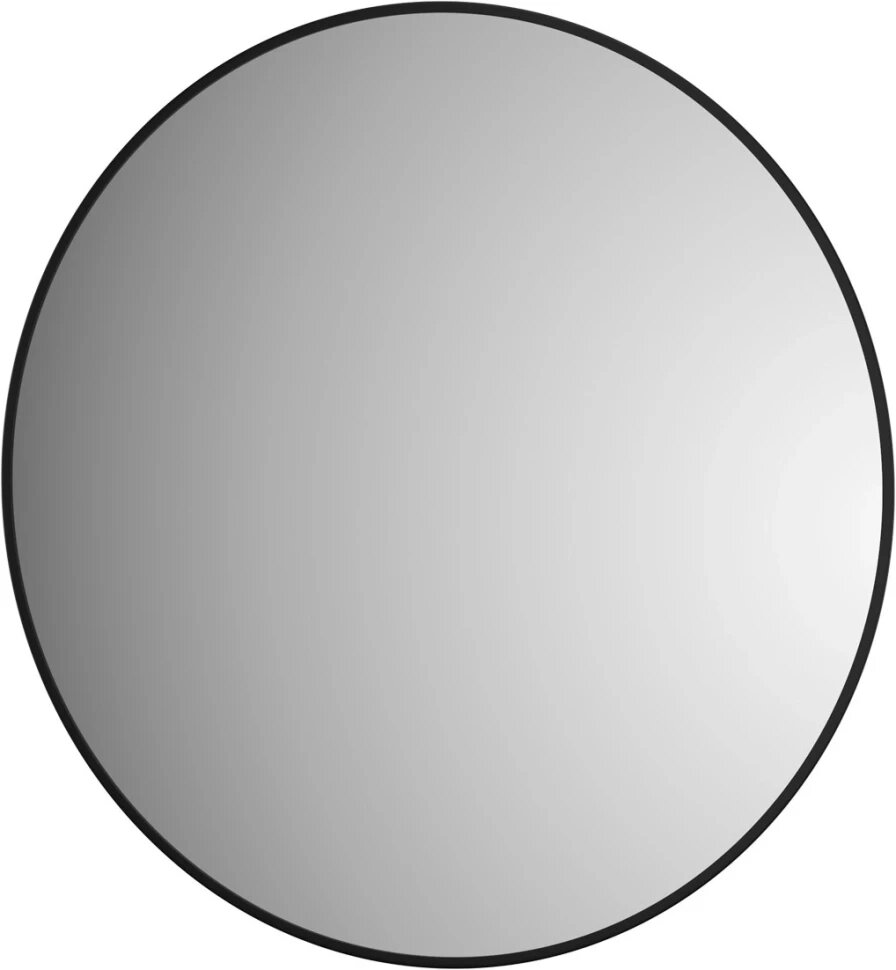 Зеркало Defesto Aura DF 2986 90x90 см, с LED-подсветкой, черный матовый