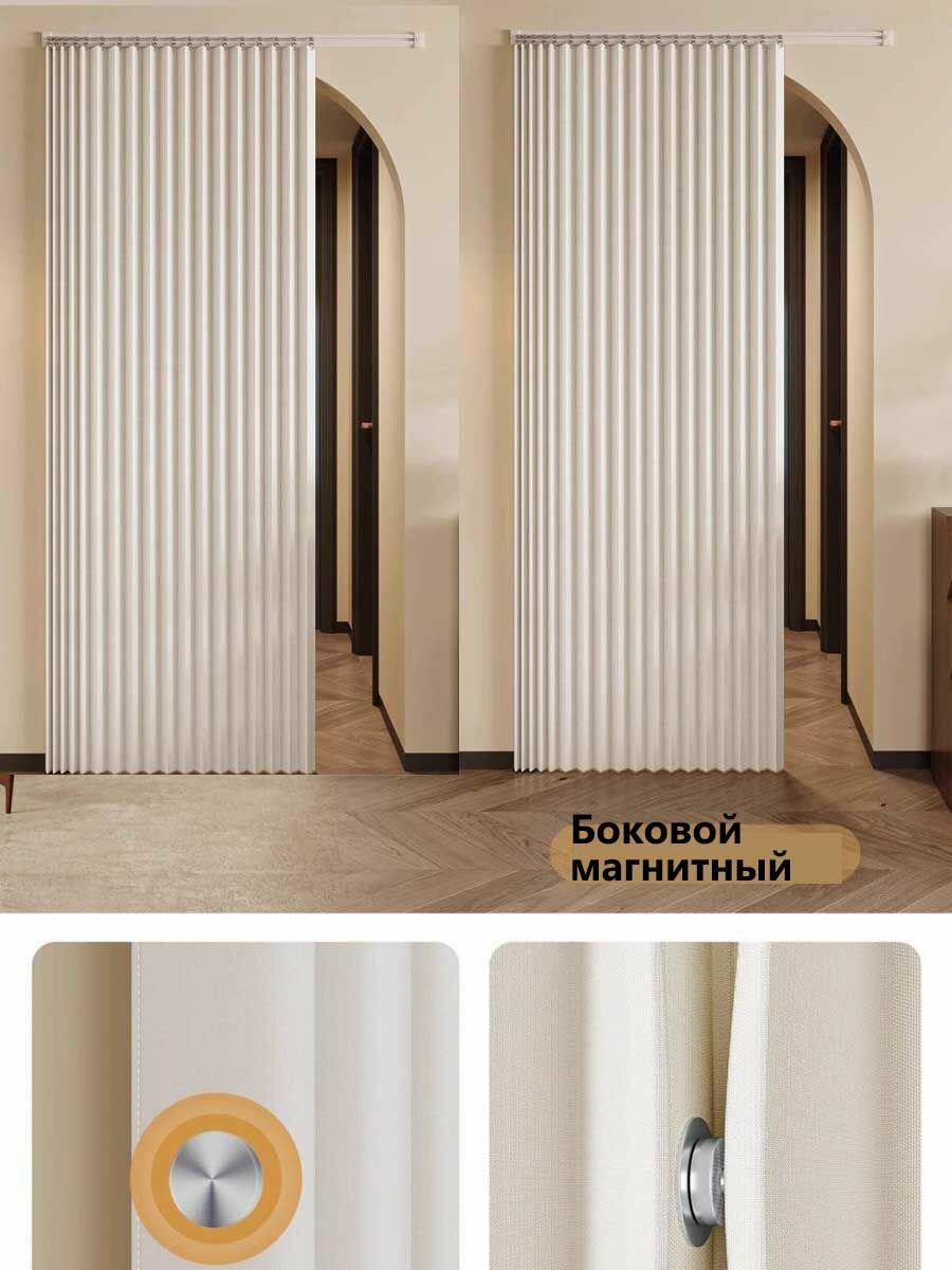 Супер универмаг Дверь жалюзийная, Полиэстер с ПВХ покрытием, 800x2200, Глухая