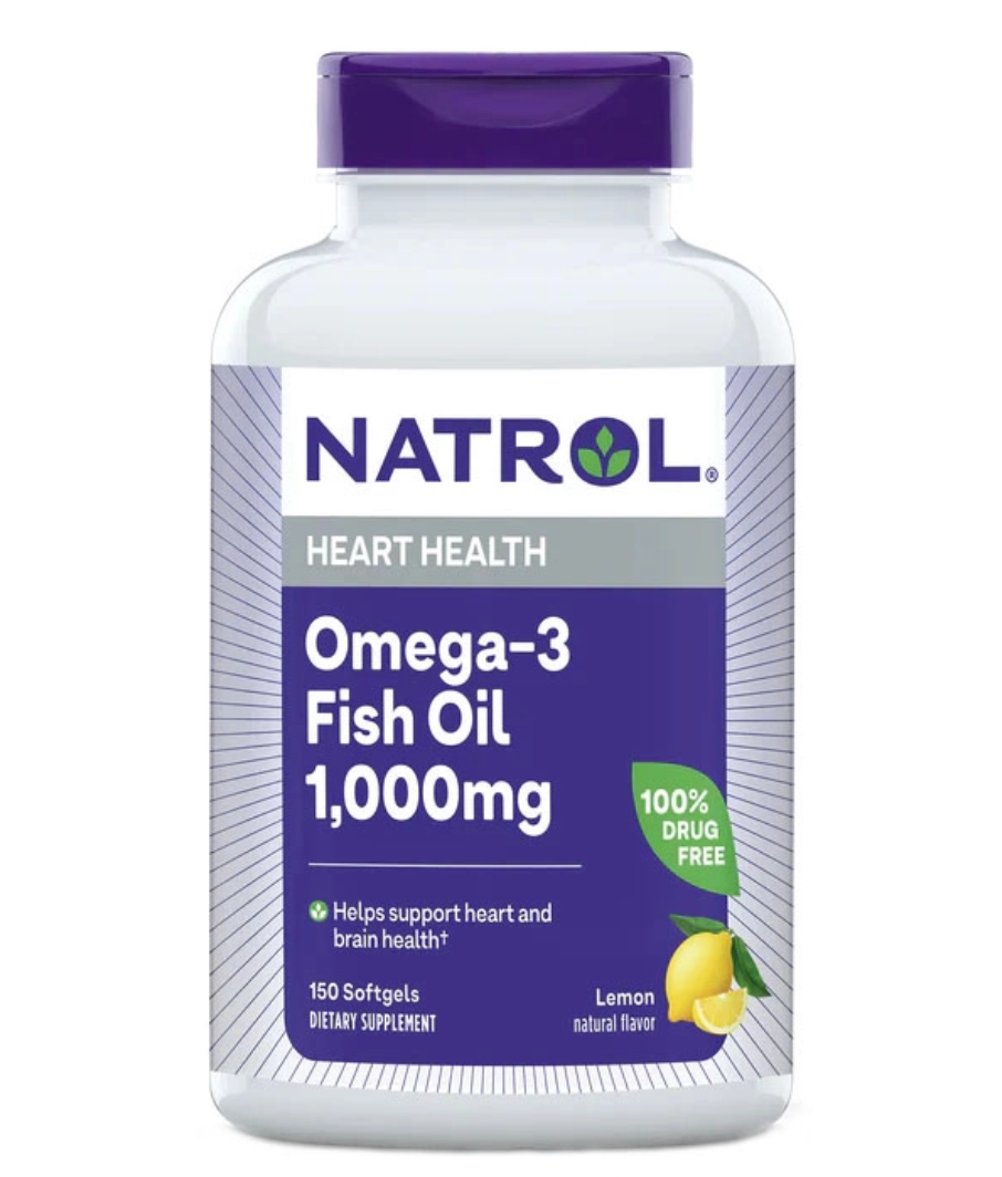 Natrol, омега-3 рыбий жир, Omega-3 Fish Oil, 1000 мг, 60 капсул