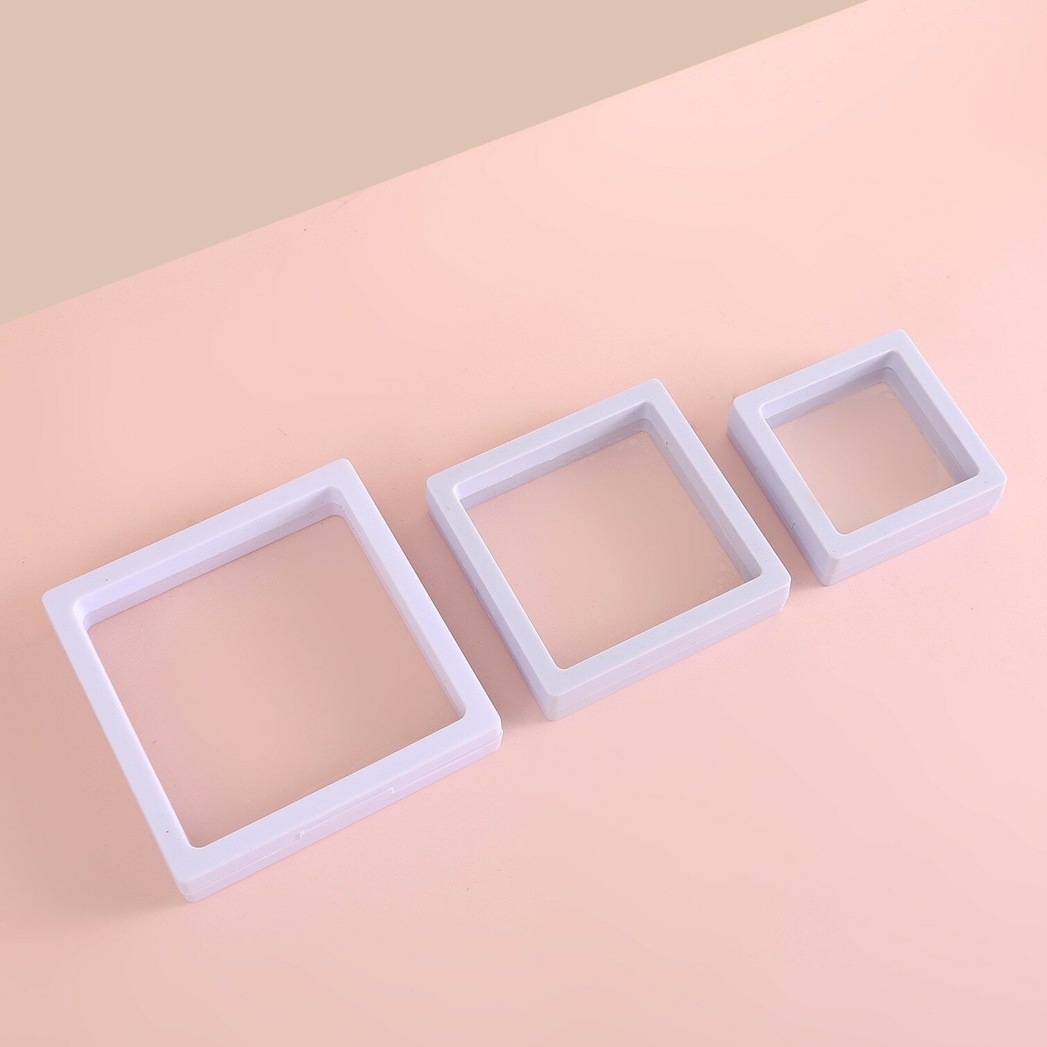 Белая коробка для хранения ювелирных изделий для ожерелий, серег, колец, браслетов и подвесок – 5x5x2 см (оптовая