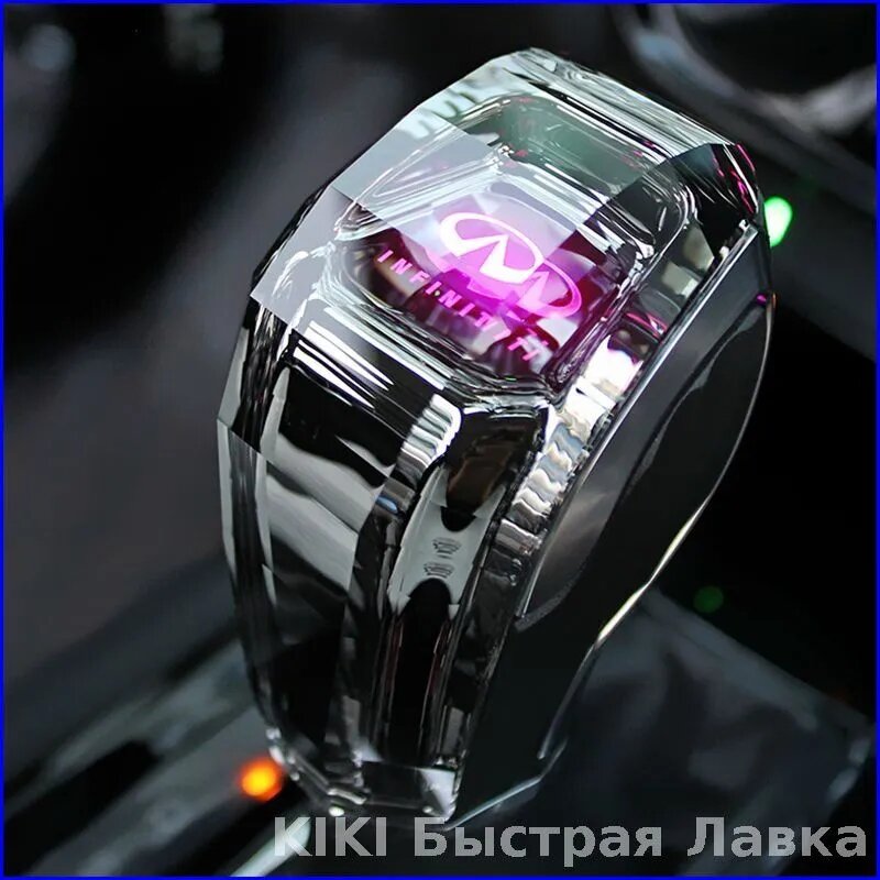 Ручка КПП Инфинити Q50 Белого цвета из хрусталя для автоматической коробки передач, 1 шт — фото 1