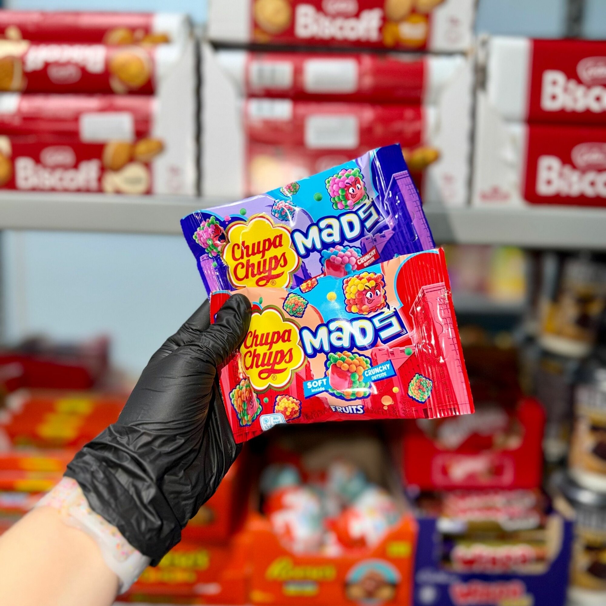 Жевательный мармелад Chupa Chups Mads Berris, Fruits/Чупа чупс Нердс ягоды и фрукты (2 уп. по 45 гр.)