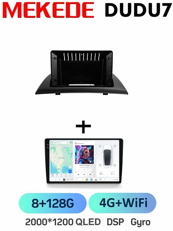 Магнитола 9" Mekede DUDU7 8/128 Gb для BMW X3 E83 2003-2010 carpay Android