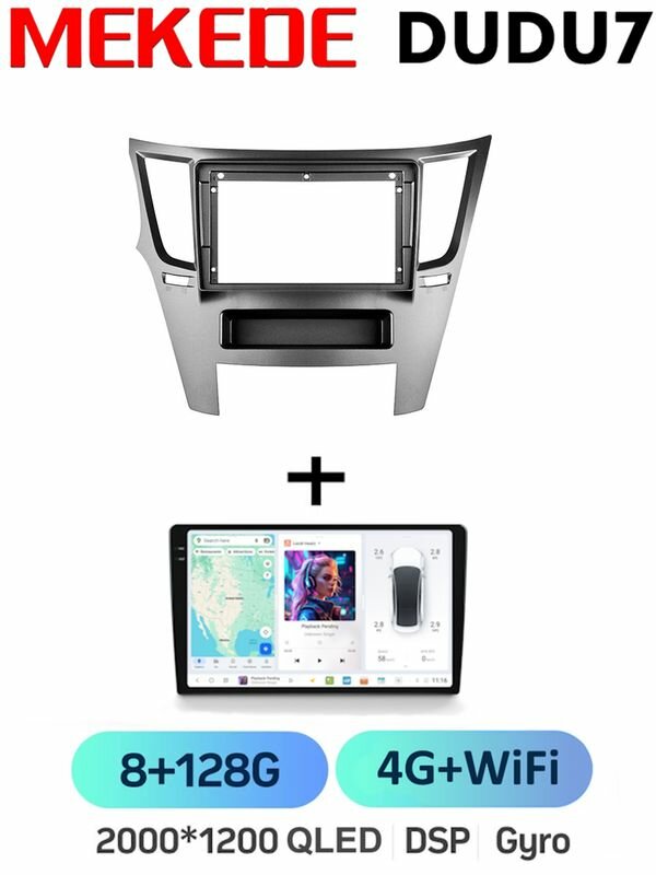 Магнитола 9" Mekede DUDU7 8/128 Gb для Subaru Outback 4 Legacy 5 2009-2014 carpay Android