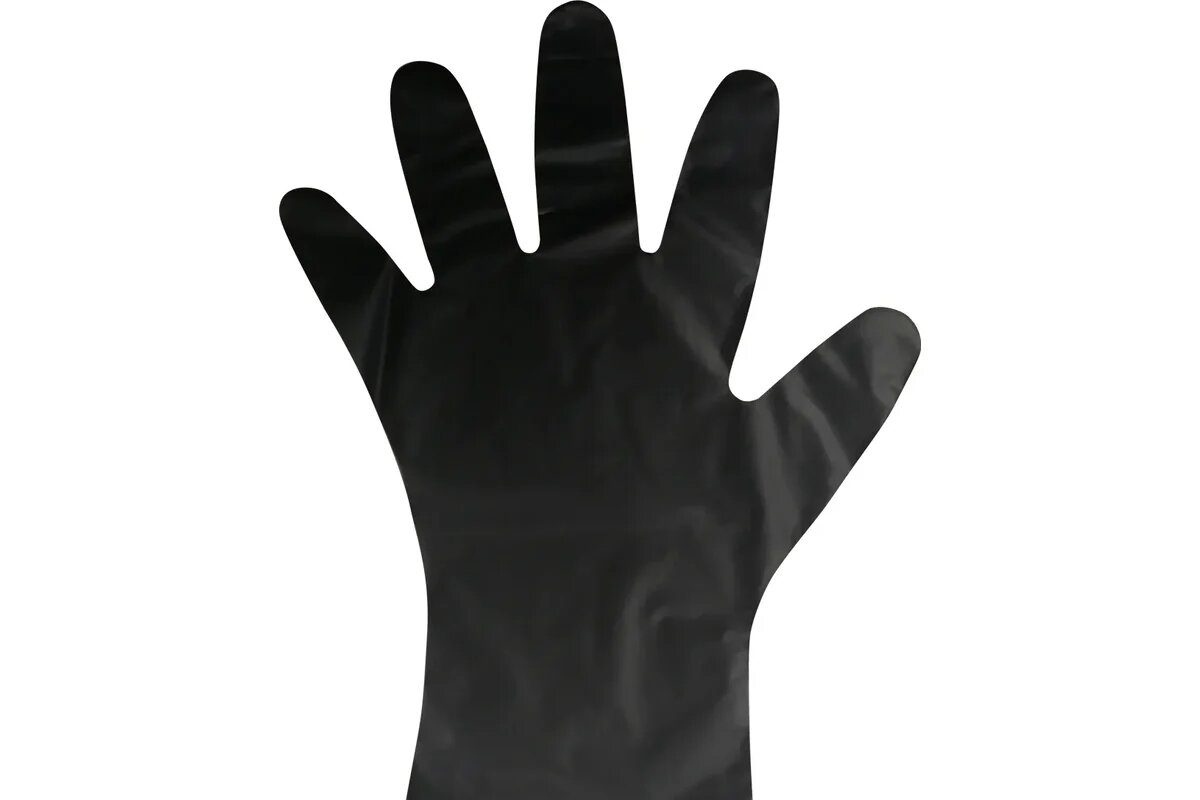 AVIORA одноразовые эластомерные перчатки черные, размер XL, 100 шт, код 402-885