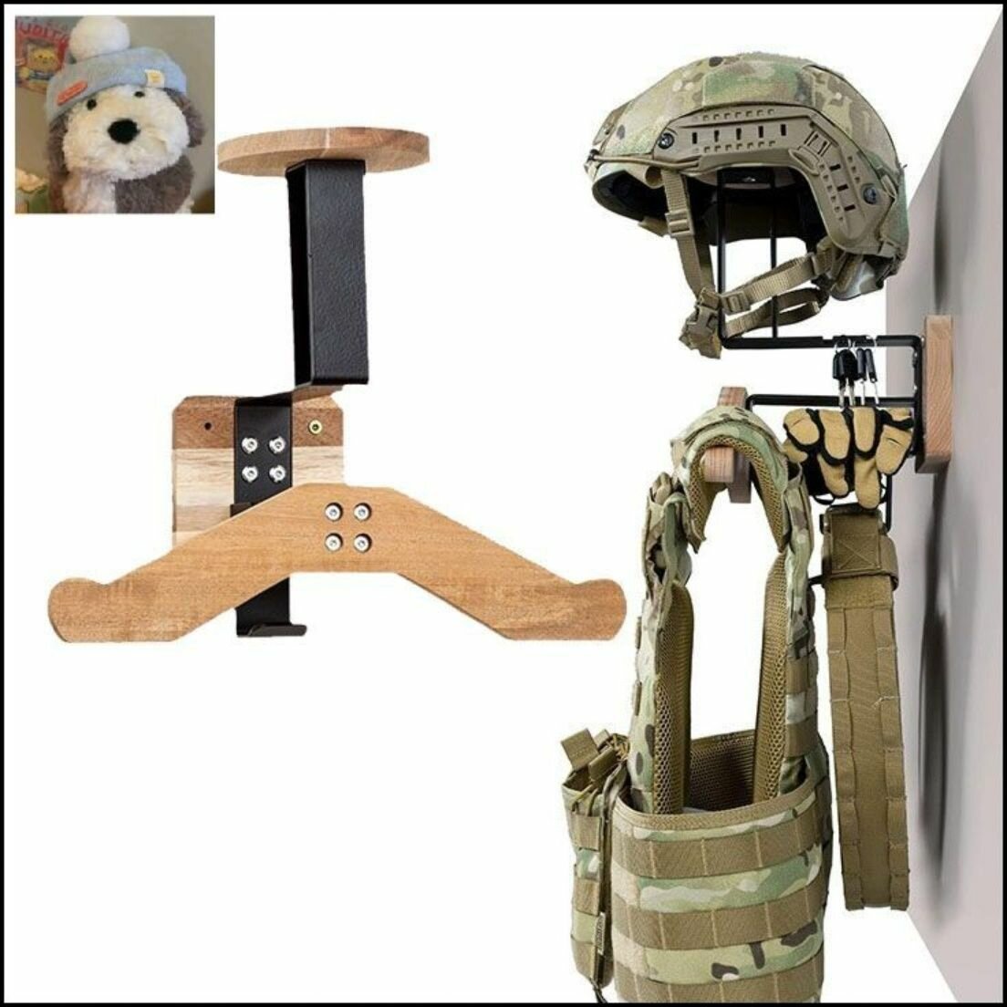 Прочная и универсальная стойка для тактического бестселлера, жилетов, шлемов и грузовых поясов представлена моделью Tactical Vest and Gear Rack