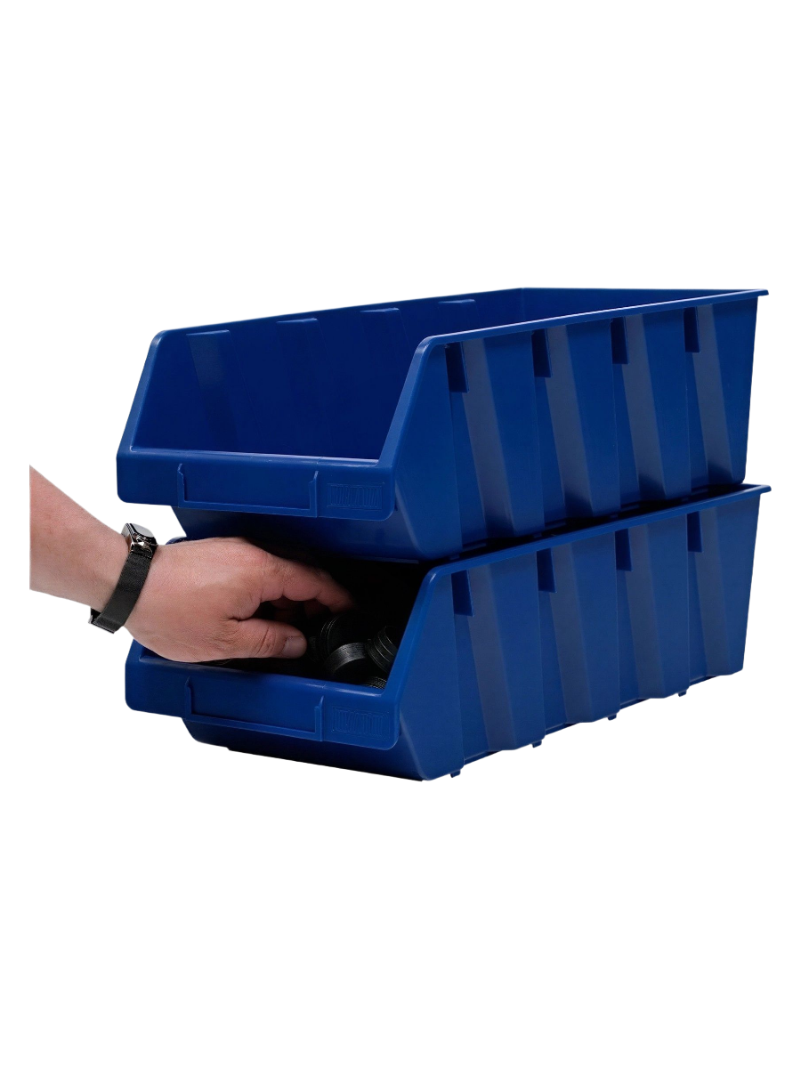Ящик пластиковый Практик 50x23x15см синий для верстака