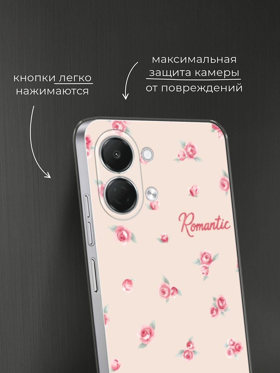 Чехол на Tecno Spark Go 3 / Текно Спарк Го 3 с принтом Romantic — фото 1