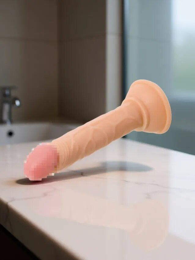 ToyFa Фаллоимитатор на присоске , D: 2.5 см, длина: 12.5 см, телесный