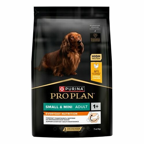 PRO PLAN EVERYDAY NUTRITION / Сухой корм про план для взрослых собак мелких пород с курицей фас. 7 кг