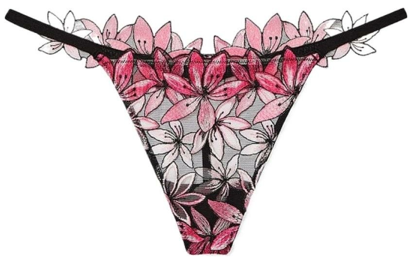 Трусики-стринги женские Victoria's Secret 10230125, L EU, черный